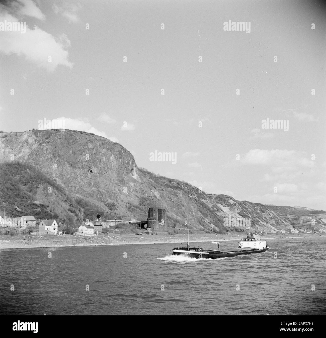 Rhine navigation, reportage from tug Damco 9: West Germany Rijnaak ...