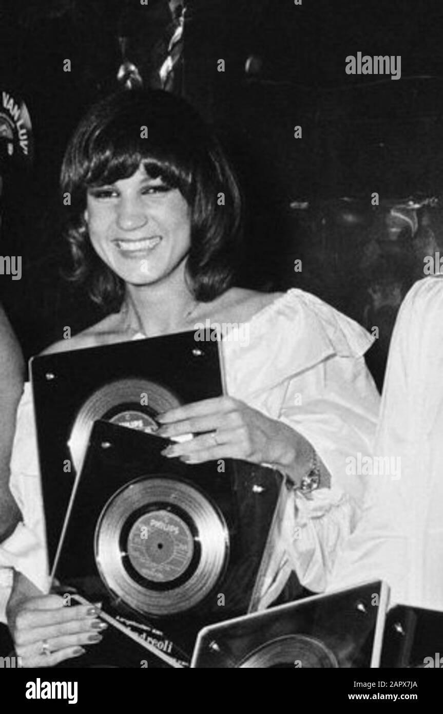 Luv' receives a gold record from Rijk de Gooyer Stock Photo - Alamy