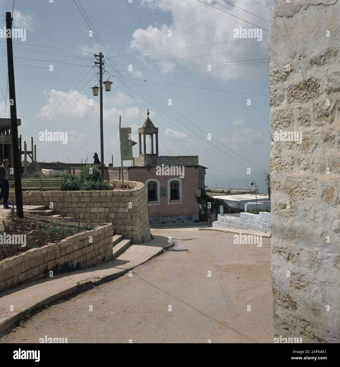 Safad. Artist colony: street with a view of the altelier of Sionah ...