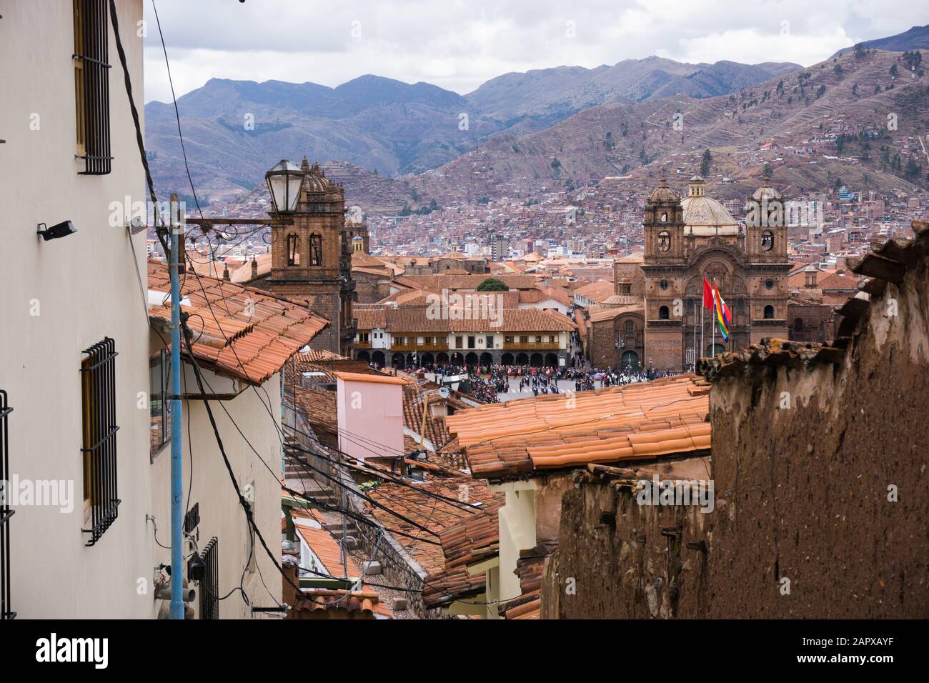 Spanish Streets In Cusco Stock Photos & Spanish Streets In Cusco Stock ...