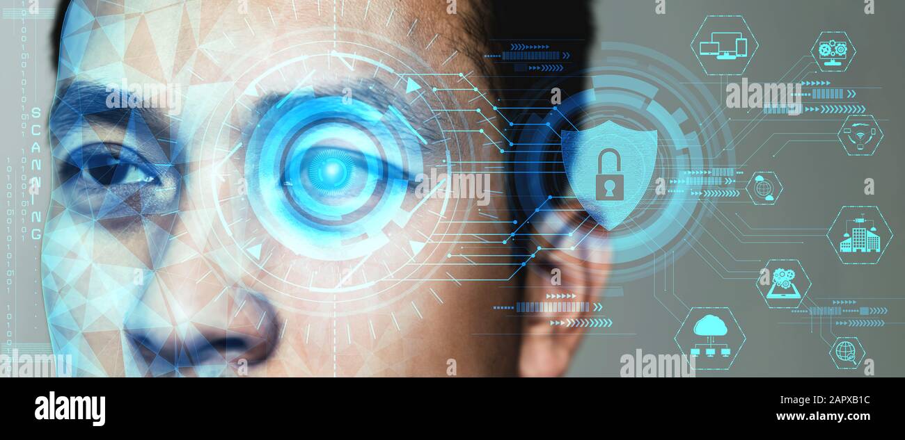 Future cyber security data protection by biometrics scanning with human ...