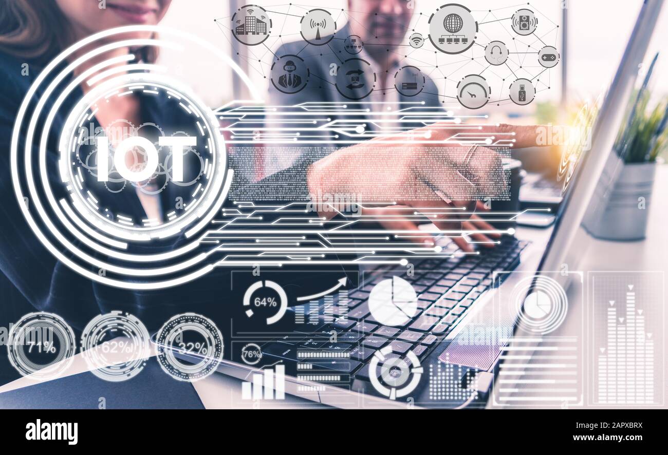 Internet of Things and Communication Technology Concept - Modern ...