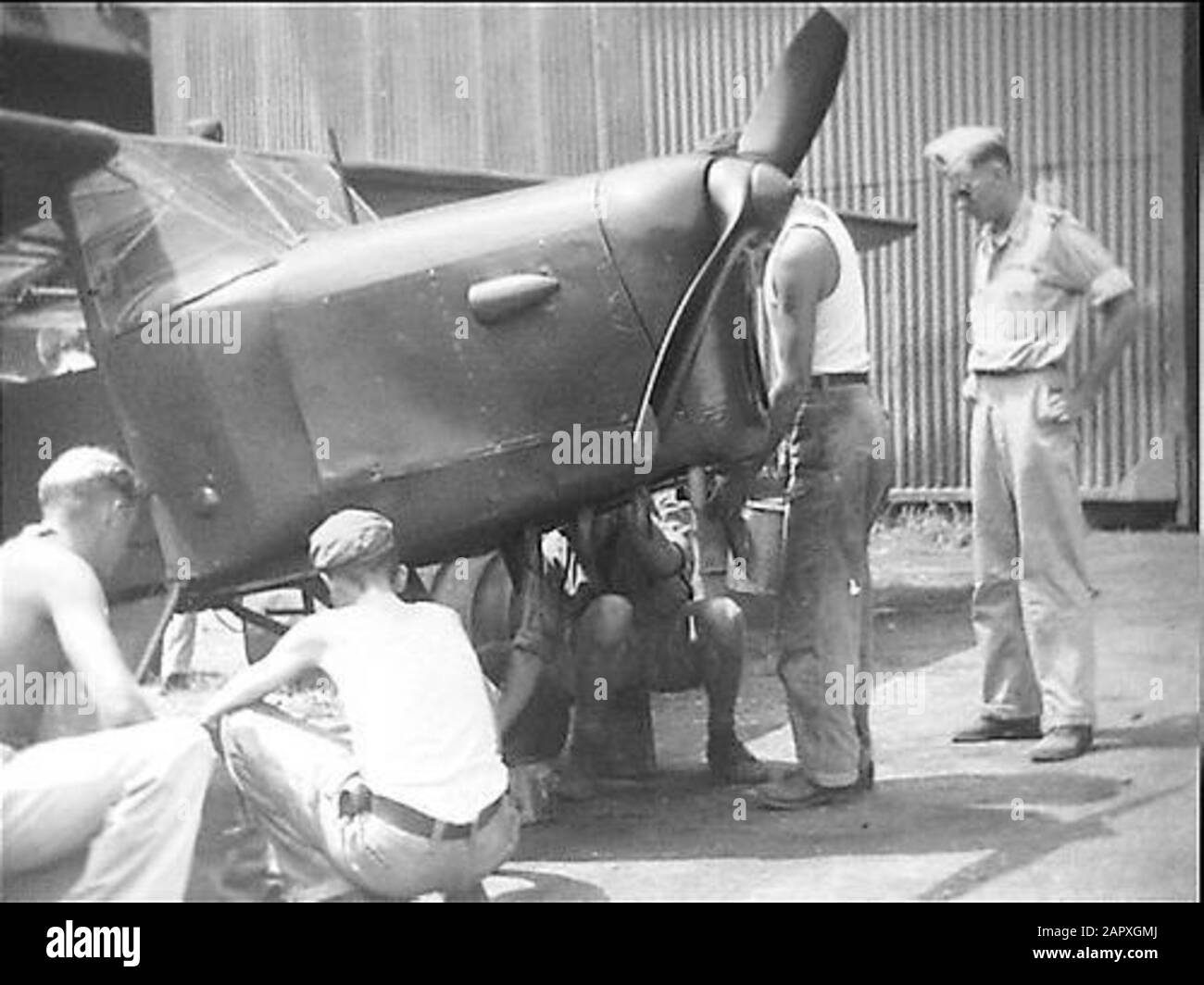 Personnel in air operations Black and White Stock Photos & Images - Alamy