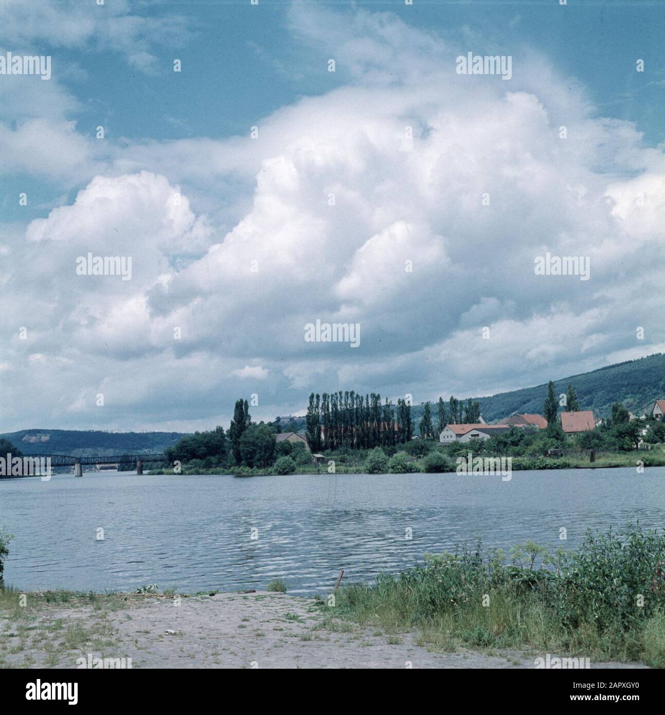 Odenwald Railway bridge over the Main at Miltenburg Date: undated ...