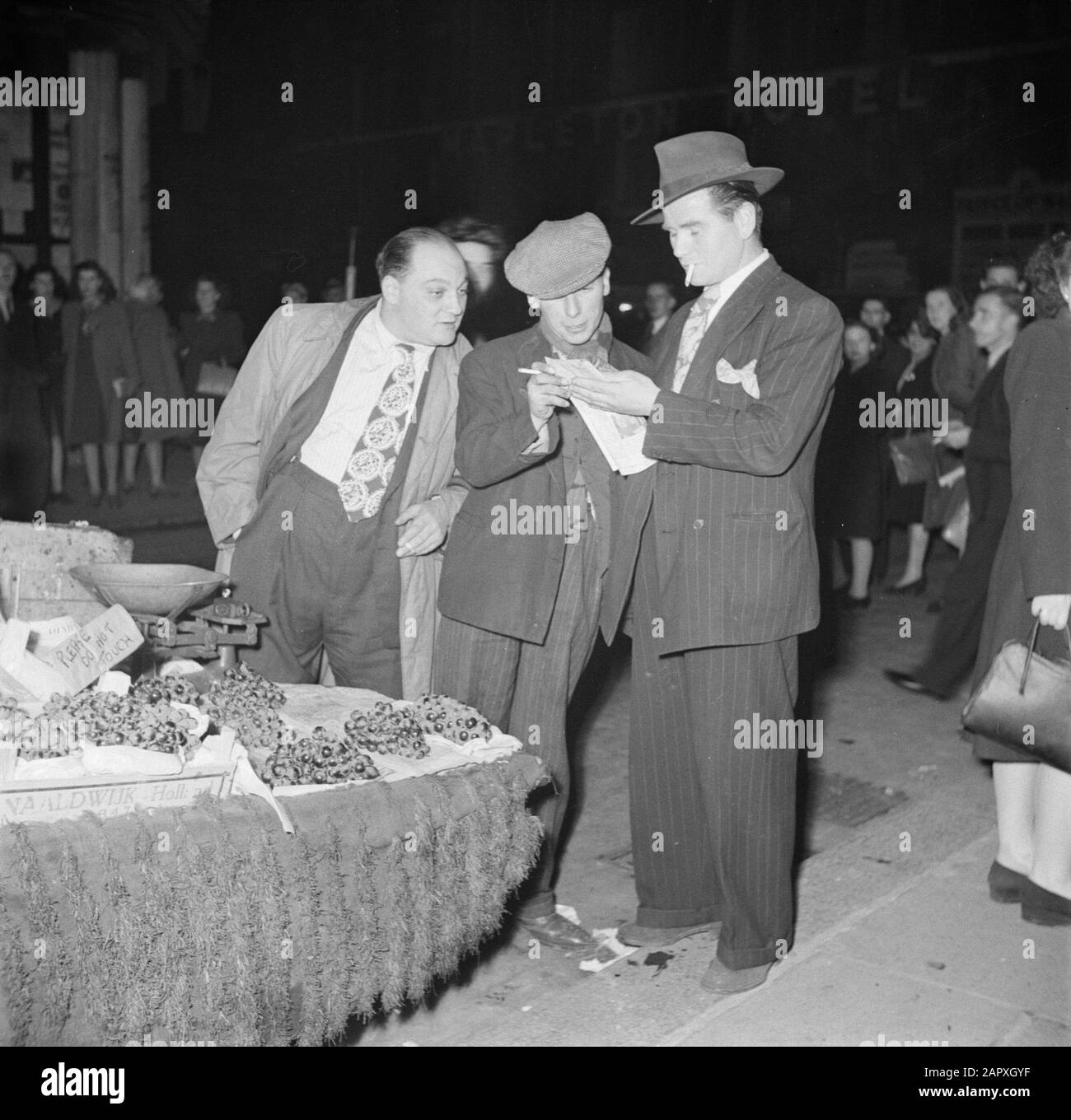 Spivs in Soho, London Spivs are interested in horse race results ...