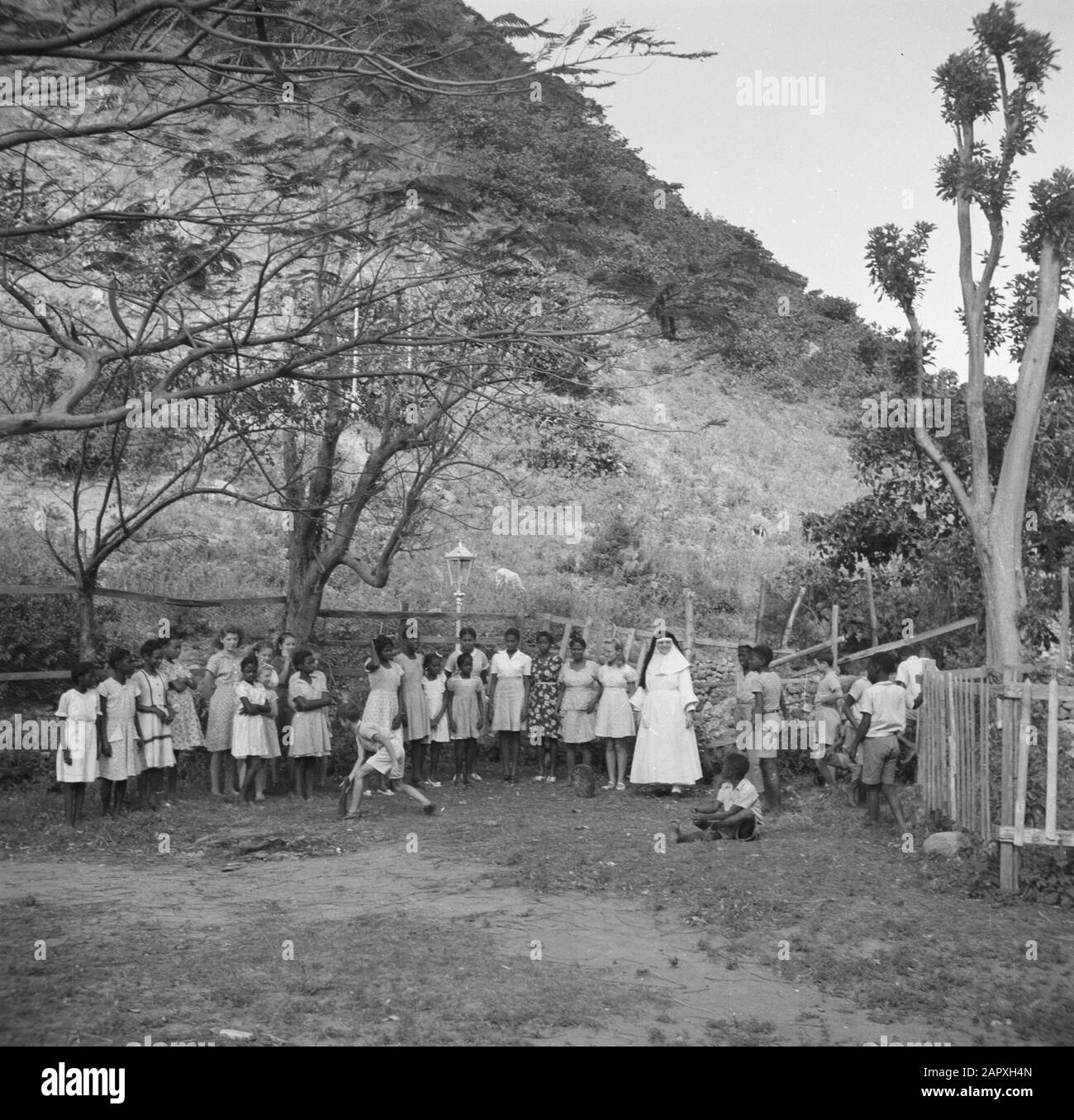 Saba caribbean island netherlands Black and White Stock Photos & Images ...