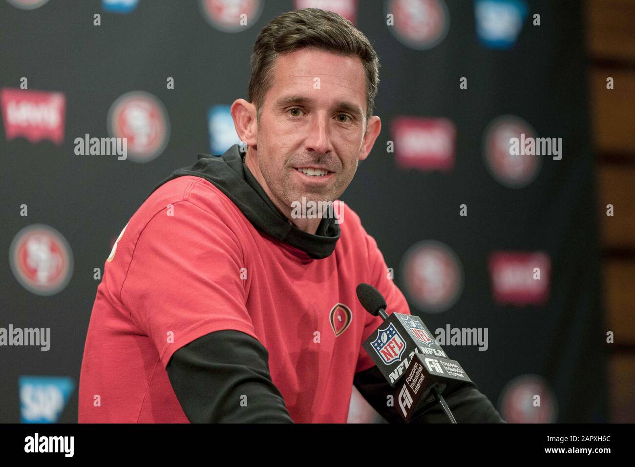 Santa Clara, USA. 24th Jan, 2020. San Francisco 49ers head coach Kyle ...
