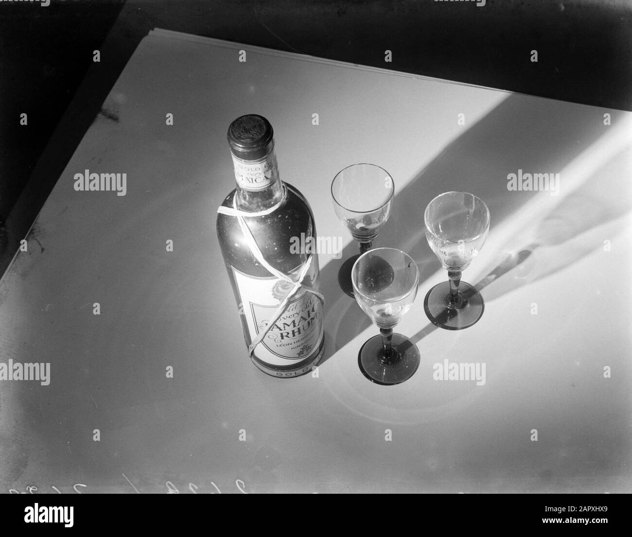 Advertising photography Still life of a bottle of Jamaica Rhum with ...