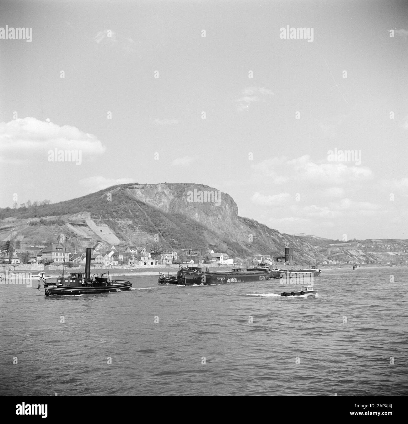 Rhine navigation, report from tugboat Damco 9: West Germany Steamtug ...