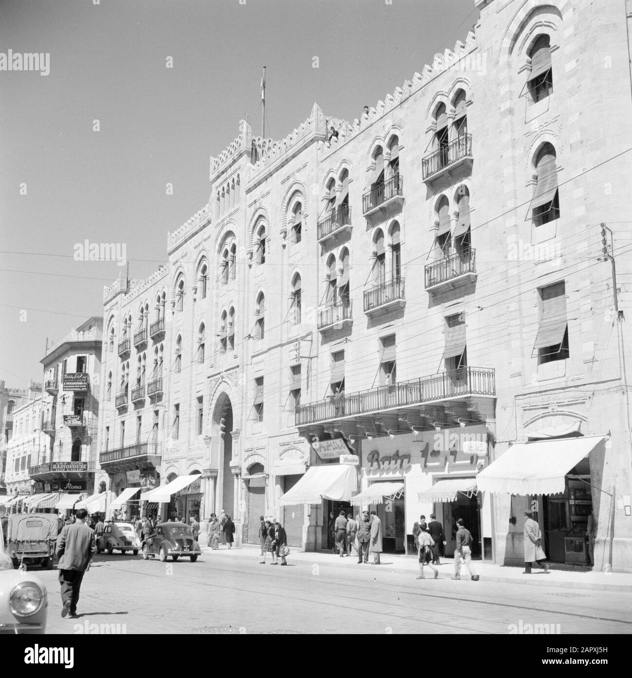 Middle East 1950-1955: Lebanon Street and City Hall in Beirut Date ...