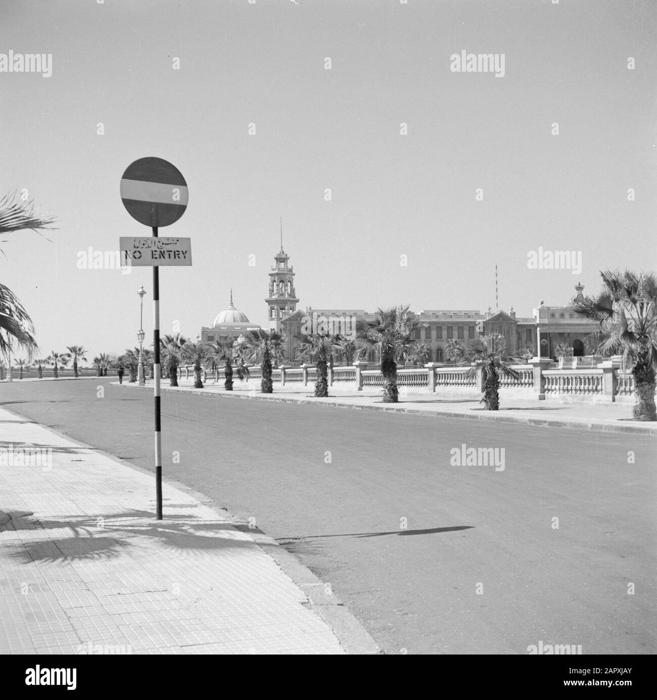Middle East 1950-1955: Egypt Streetscape in Alexandria Date: 1950 ...