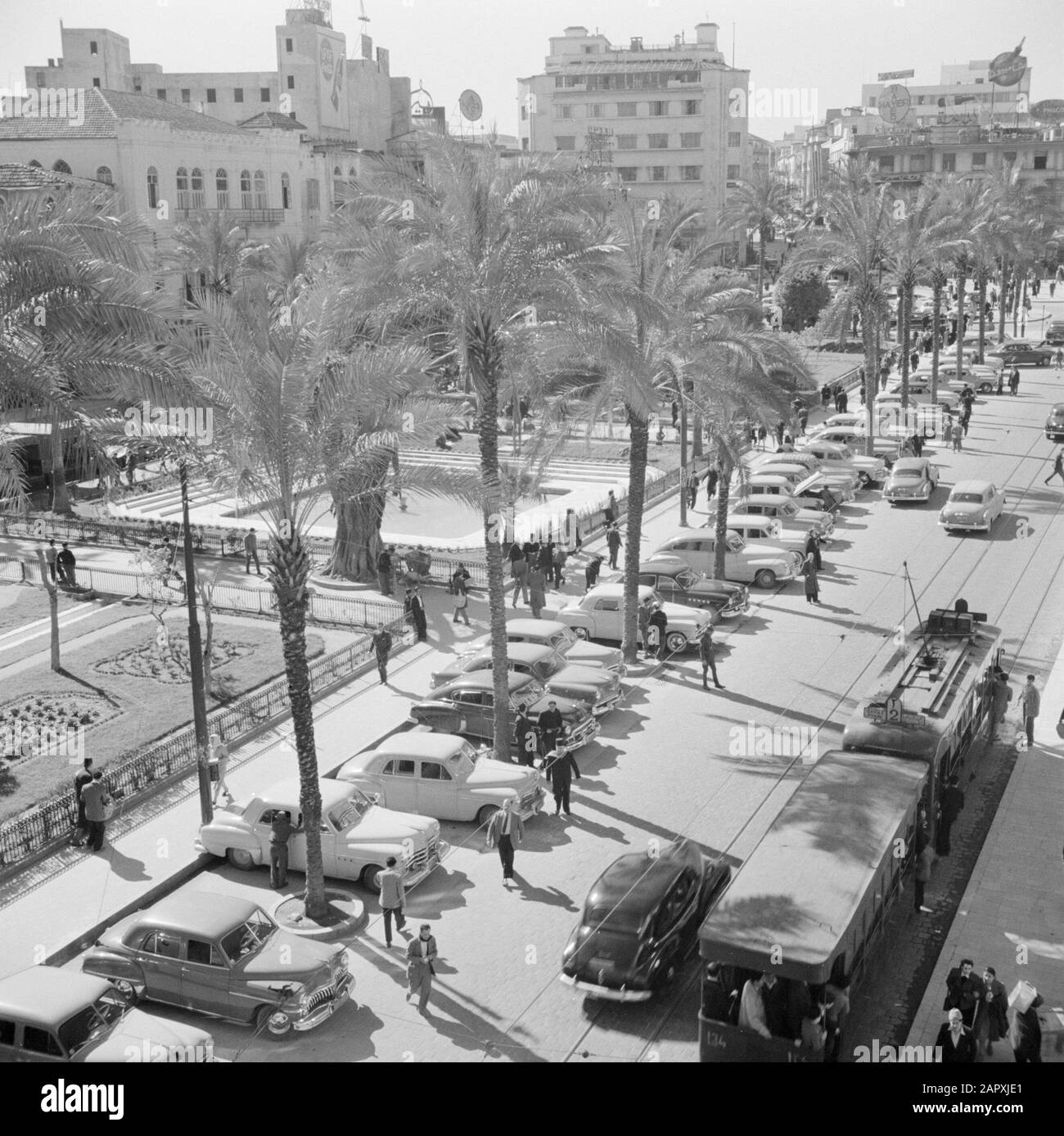 Middle East 1950-1955: Lebanon Street statue in Beirut Annotation: View ...