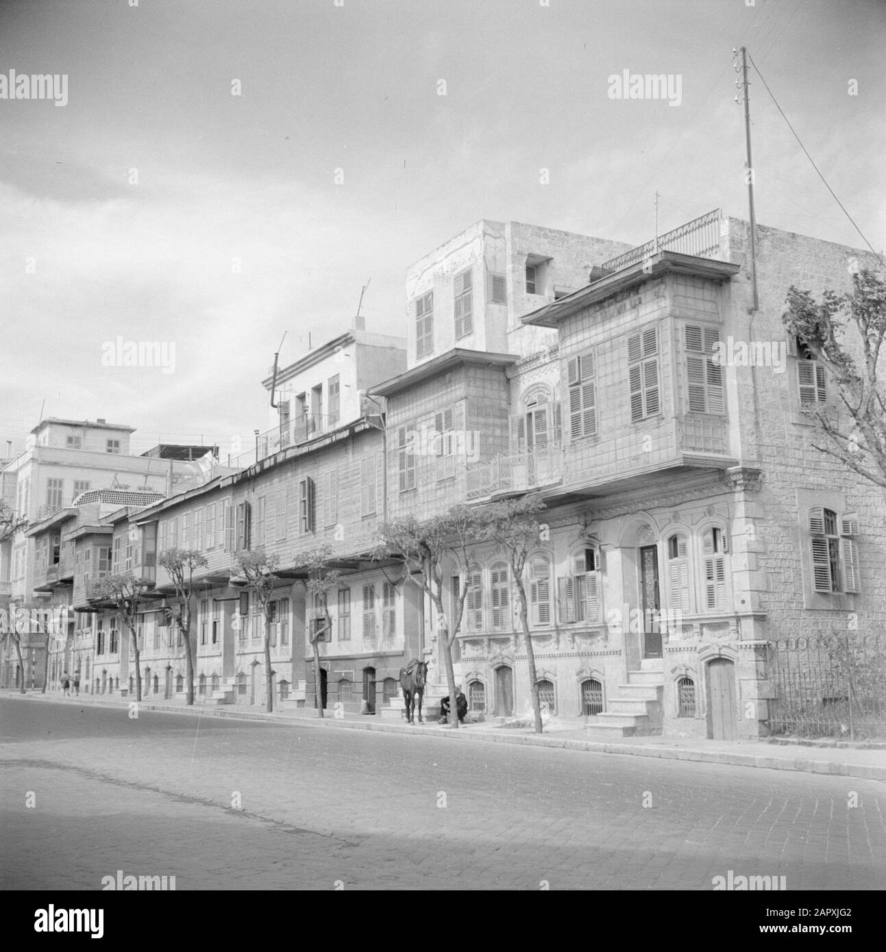 Middle East 1950-1955: Syria Street statue in old Aleppo Date: 1950 ...