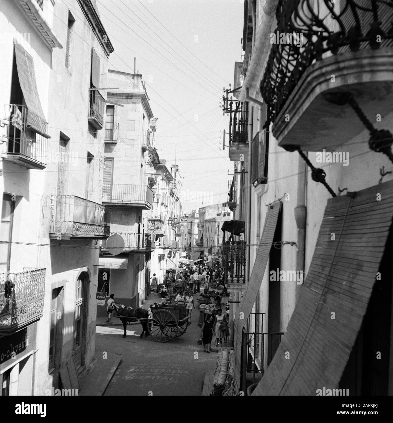 Spanish markets Street market in Palamos Date: undated Location ...
