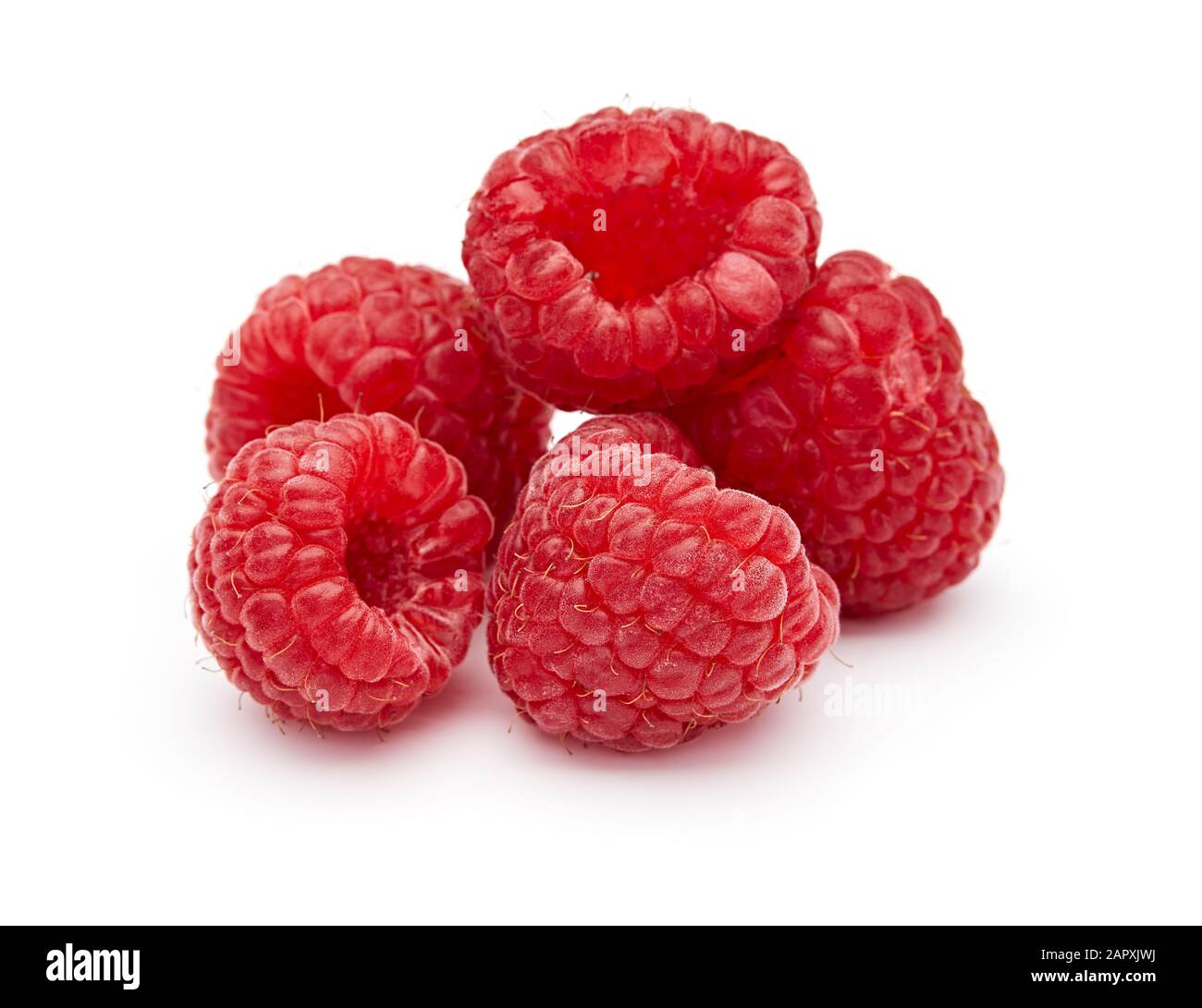 Raspberry Isolated on White Background Stock Photo - Alamy