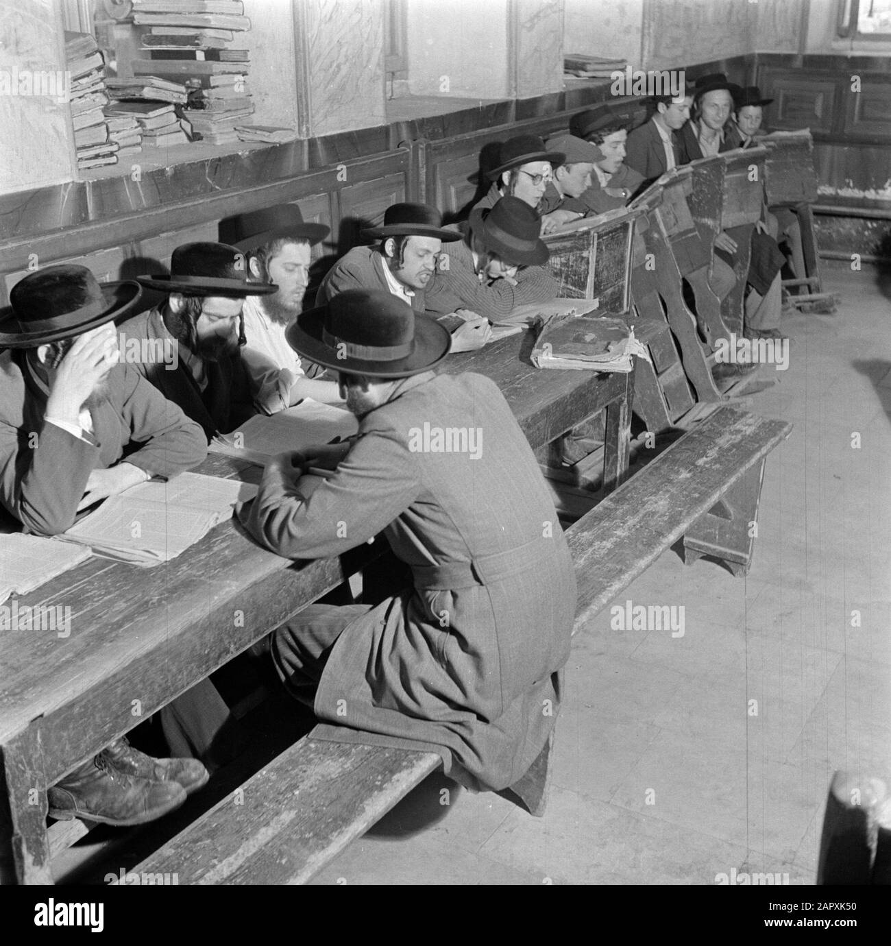 Israel 1948-1949: Jerusalem Students of a Jeshiwa (a Talmud college) in ...