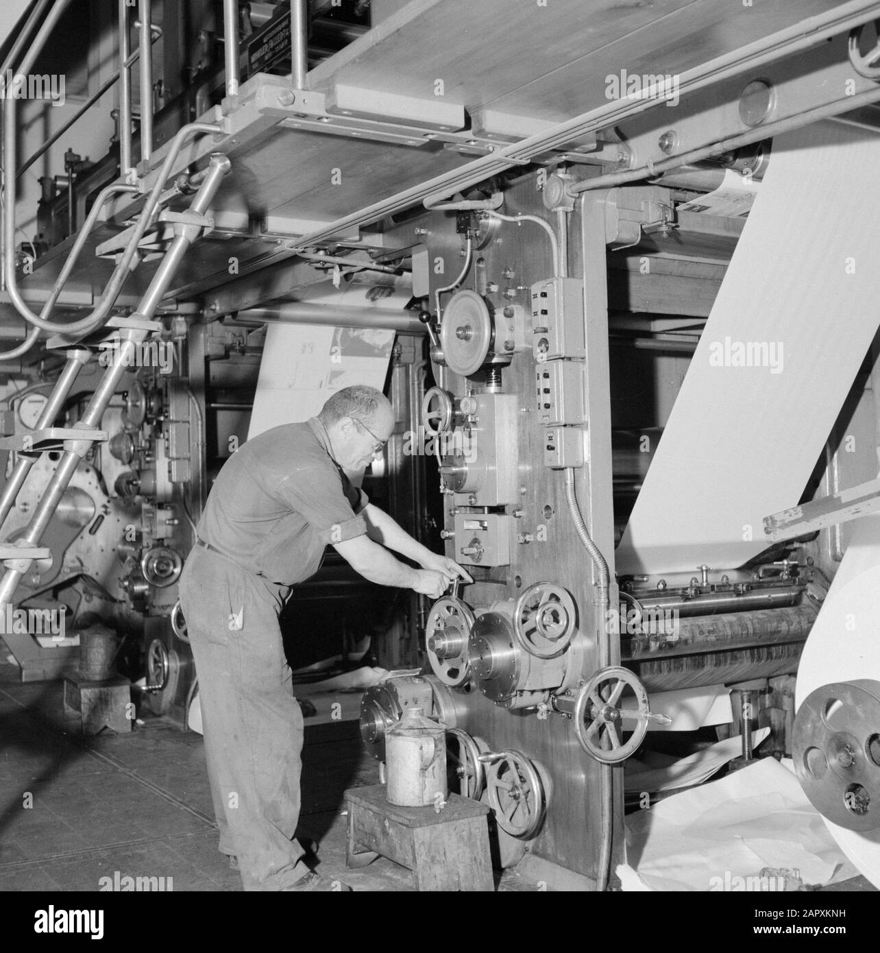 Printing machine rollers works in hi-res stock photography and images ...