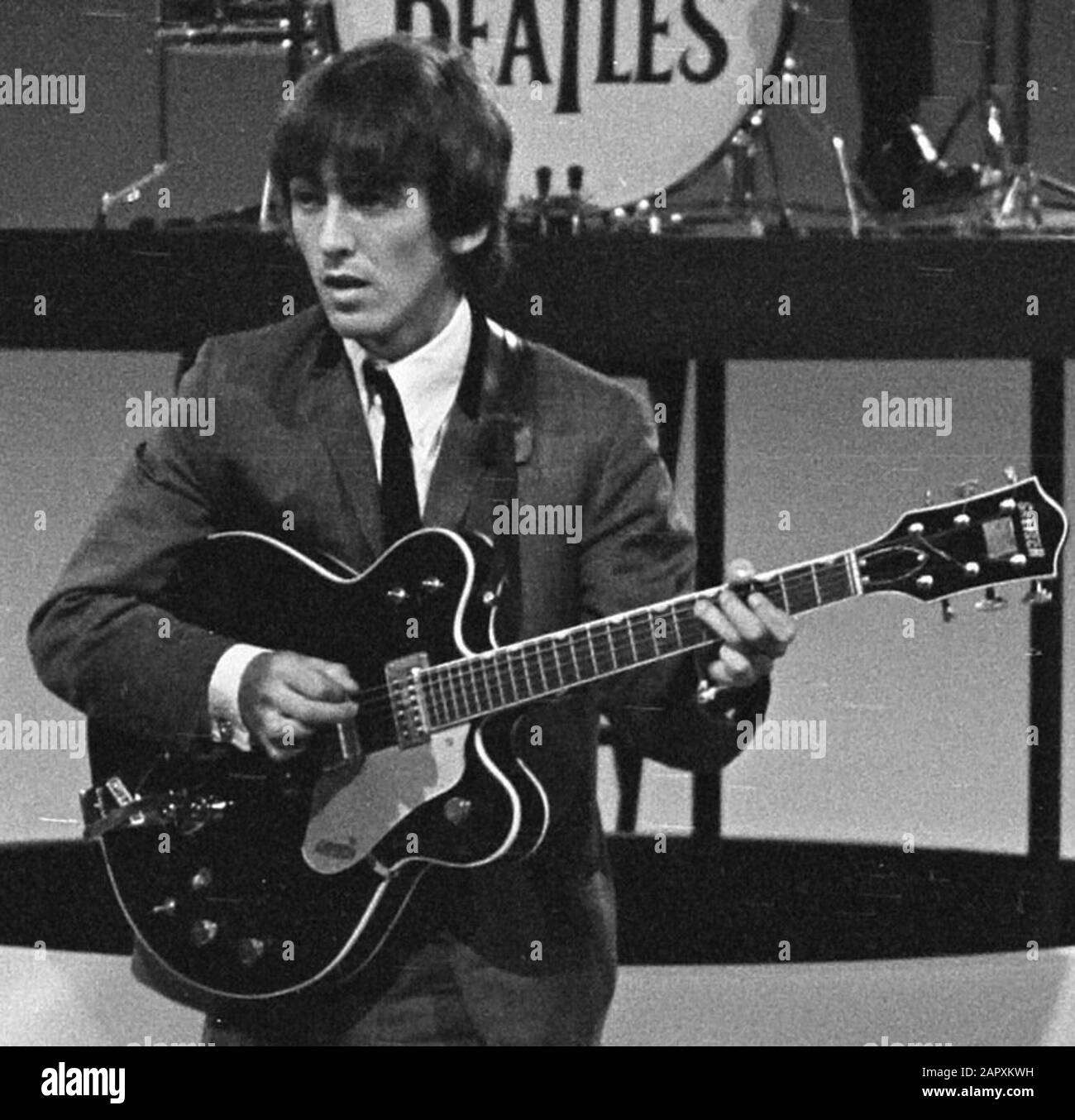 Television performance of The Beatles in Treslong at Hillegom [vlnr ...