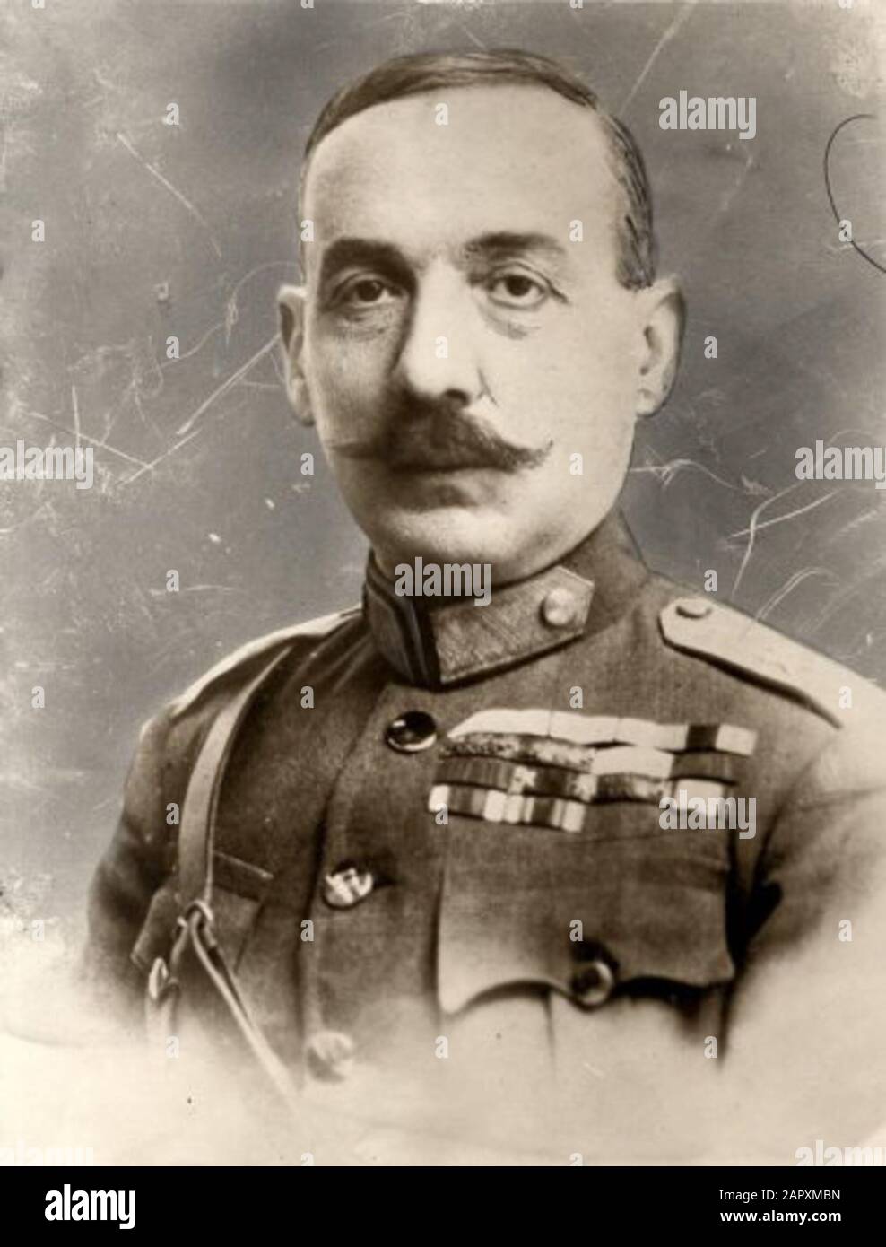 Greek general and dictator Theodoros Pangalos, photo portrait (early ...