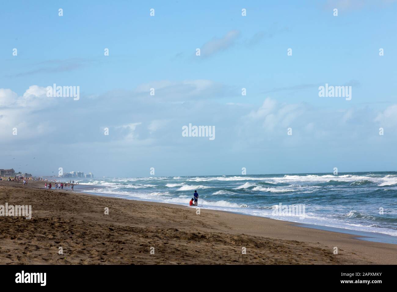 Rough surf crashes the beach on Hutchinson Island in Stuart, Florida ...
