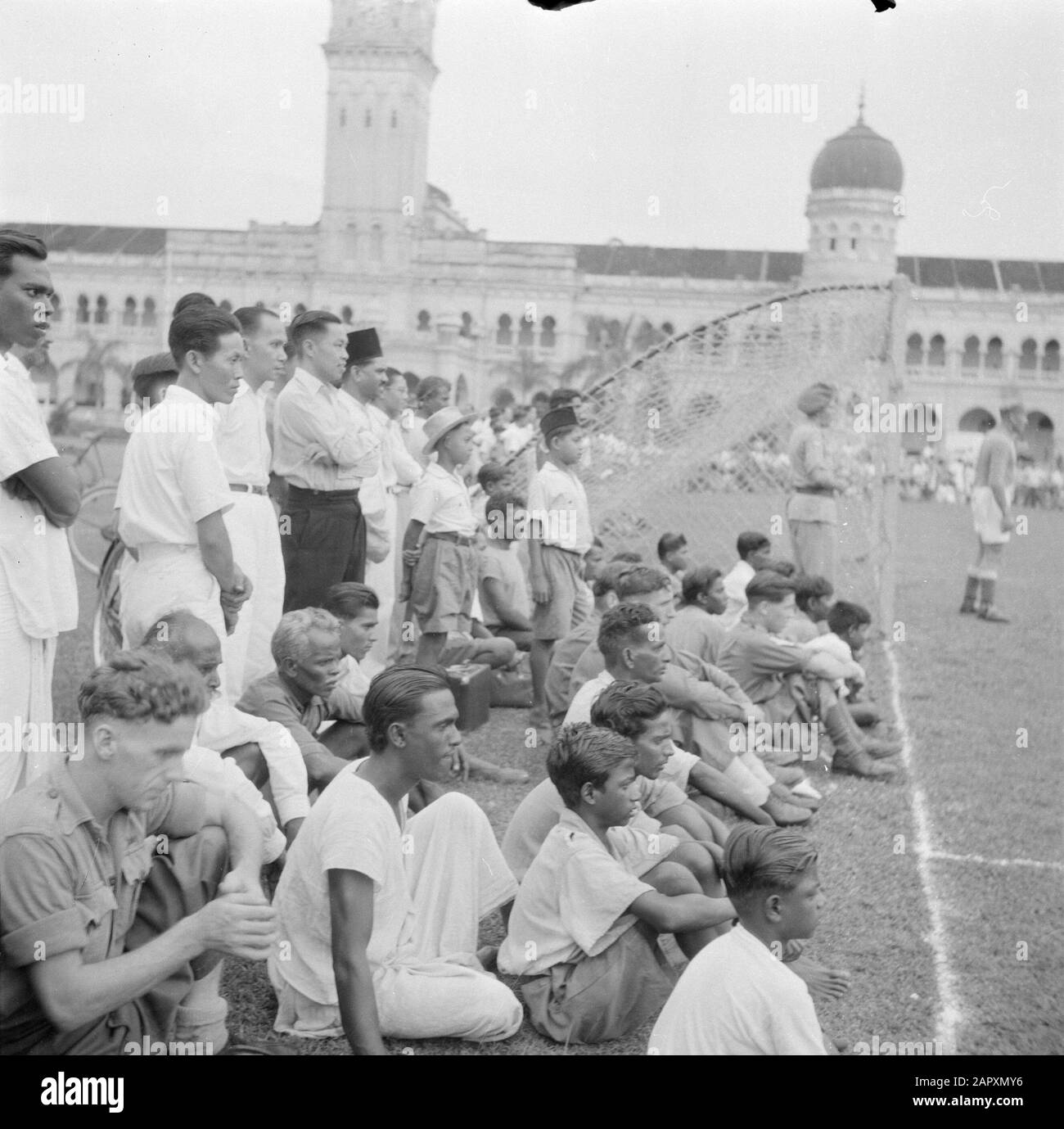 War Volunteers in Malacca and Indonesia Spectators at a football match ...