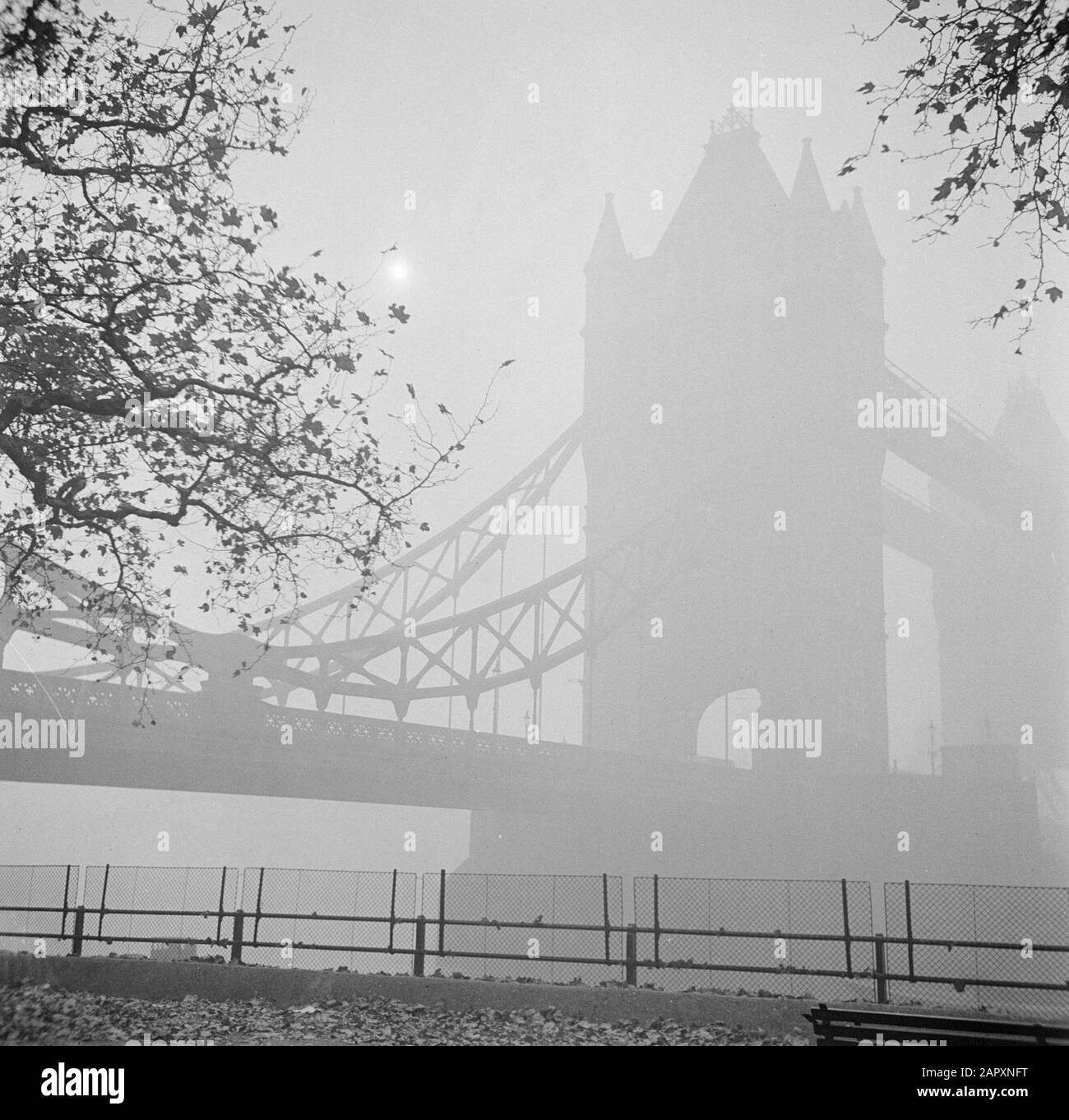 London in the fog Tower Bridge in the fog Date: undated Location ...