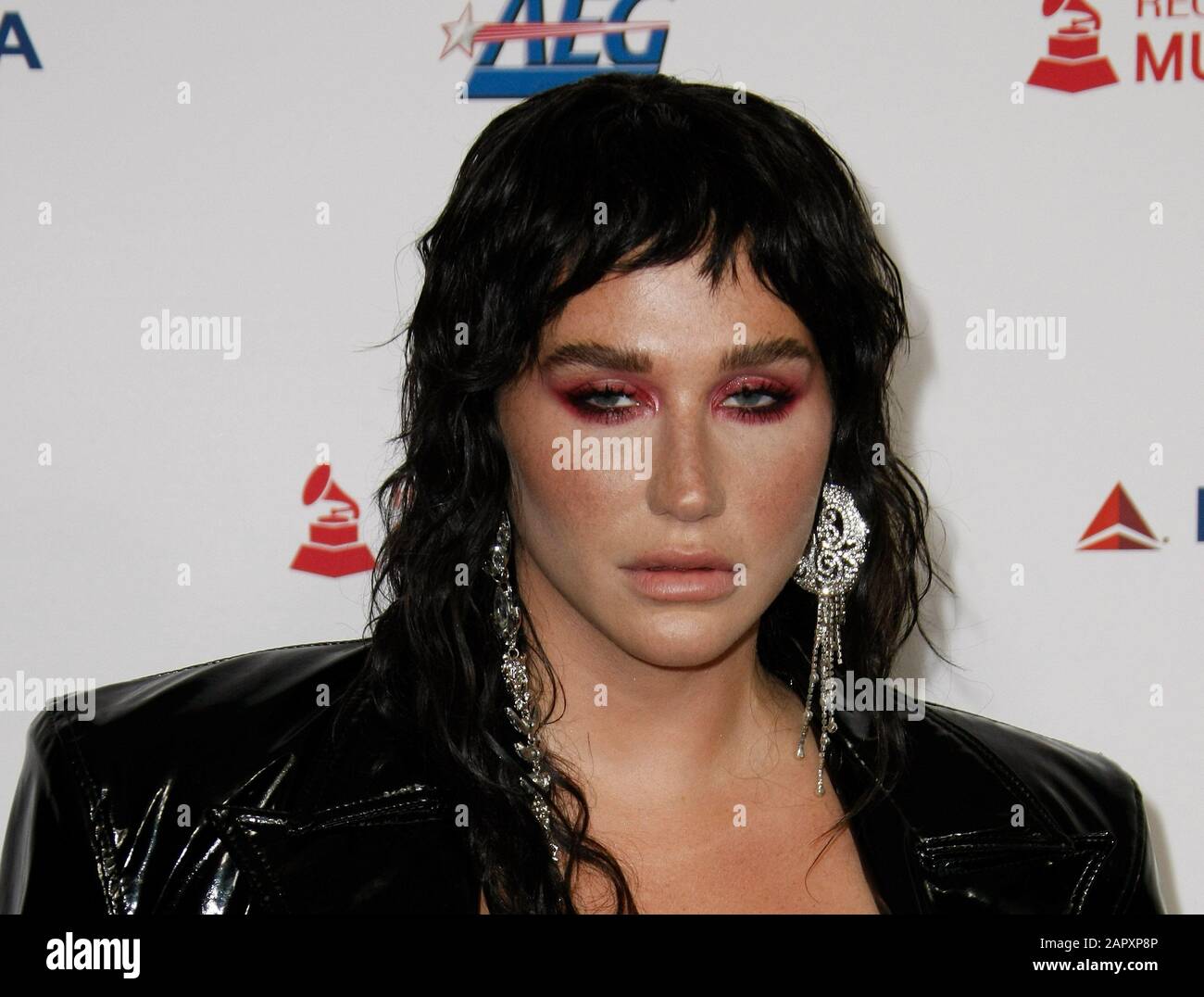 Los Angeles, USA. 24th Jan, 2020. Kesha attends MusiCares Person of the ...