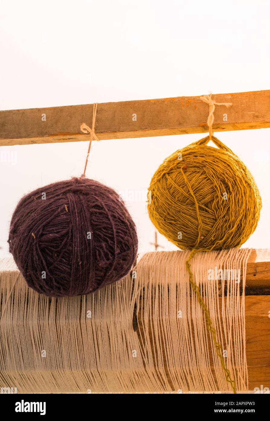 Set or rolls of colotful string Stock Photo - Alamy