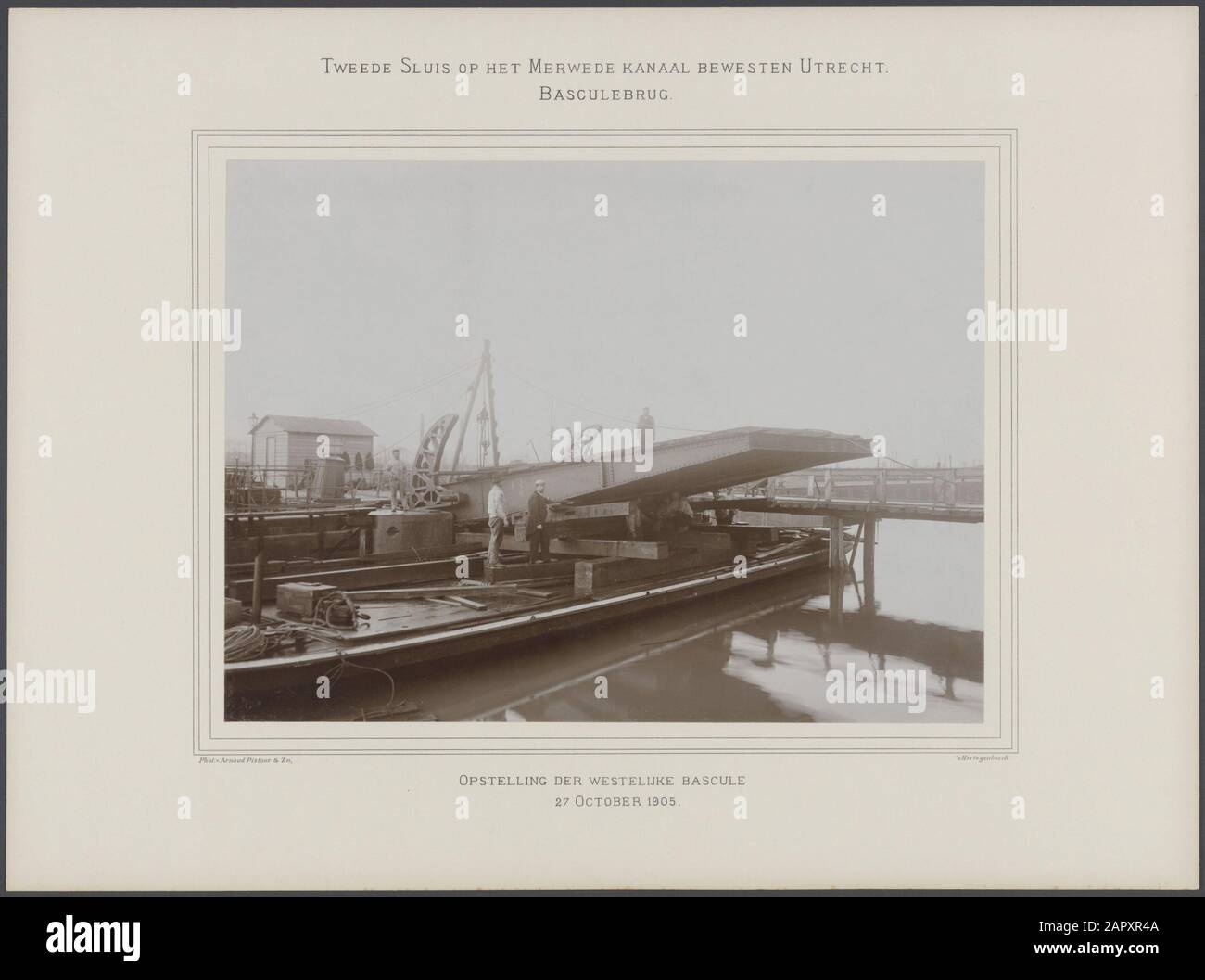 Second lock on the Merwedekanaal moved Utrecht. Bascule Bridge ...