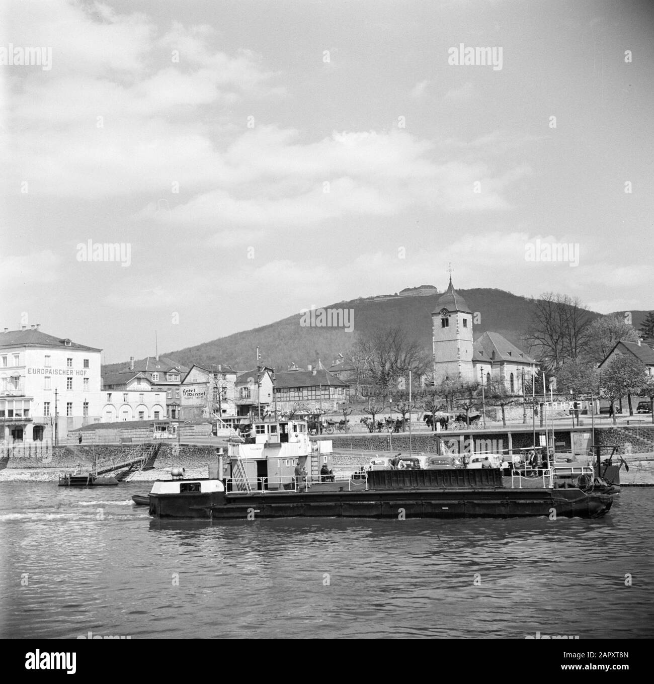 Rhine navigation, reportage from tug Damco 9: West Germany Veer ...