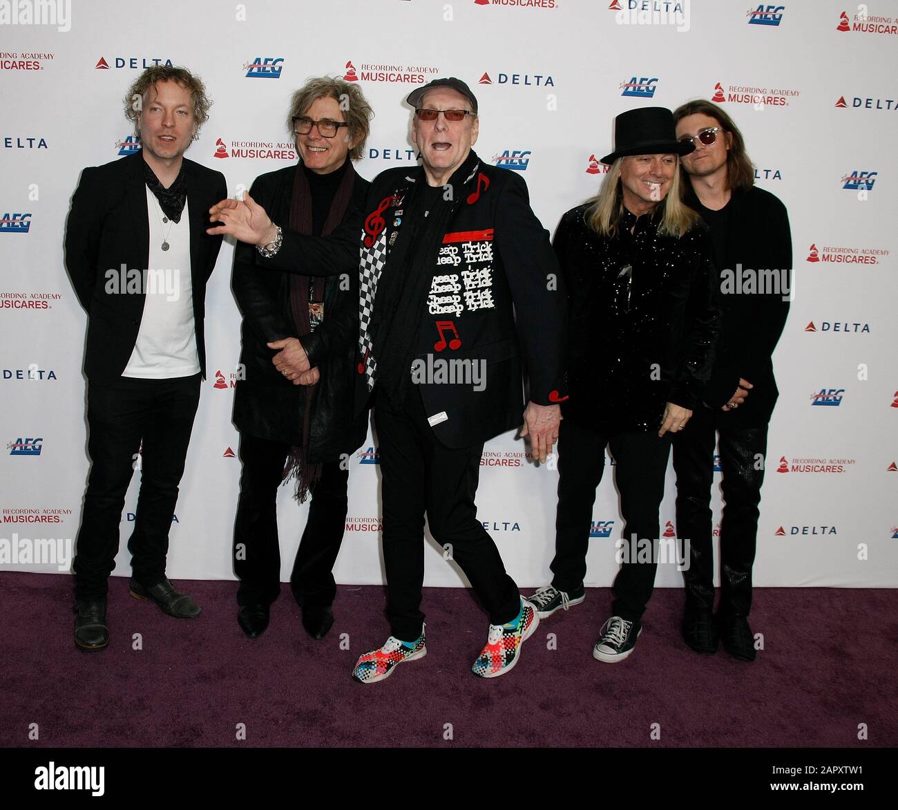 Los Angeles, USA. 24th Jan, 2020. Cheap Trick - Daxx Nielsen, Tom ...