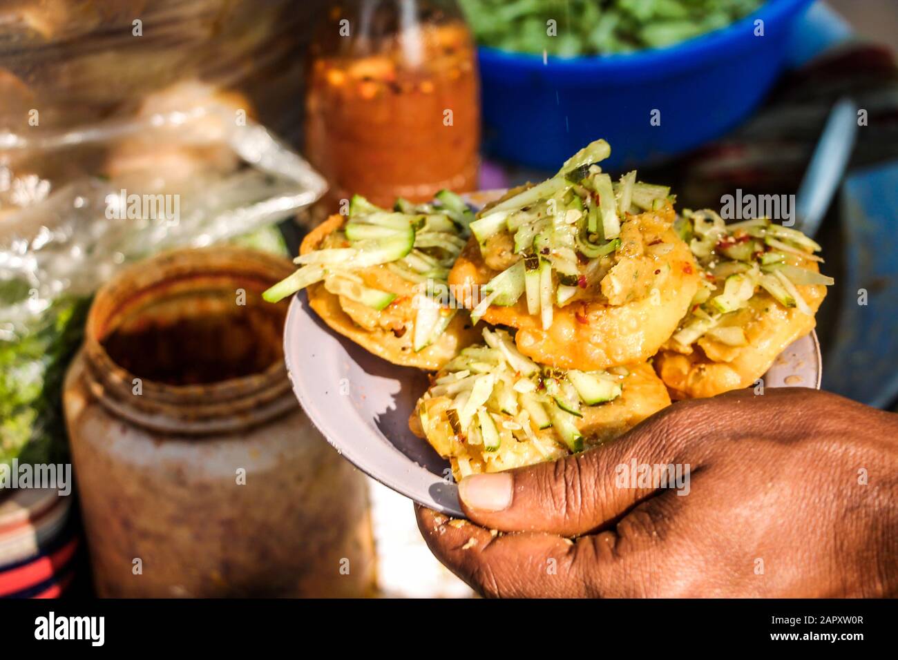 South Asian Indian Bangladeshi Street Food Bhelpuri / Velpuri ...