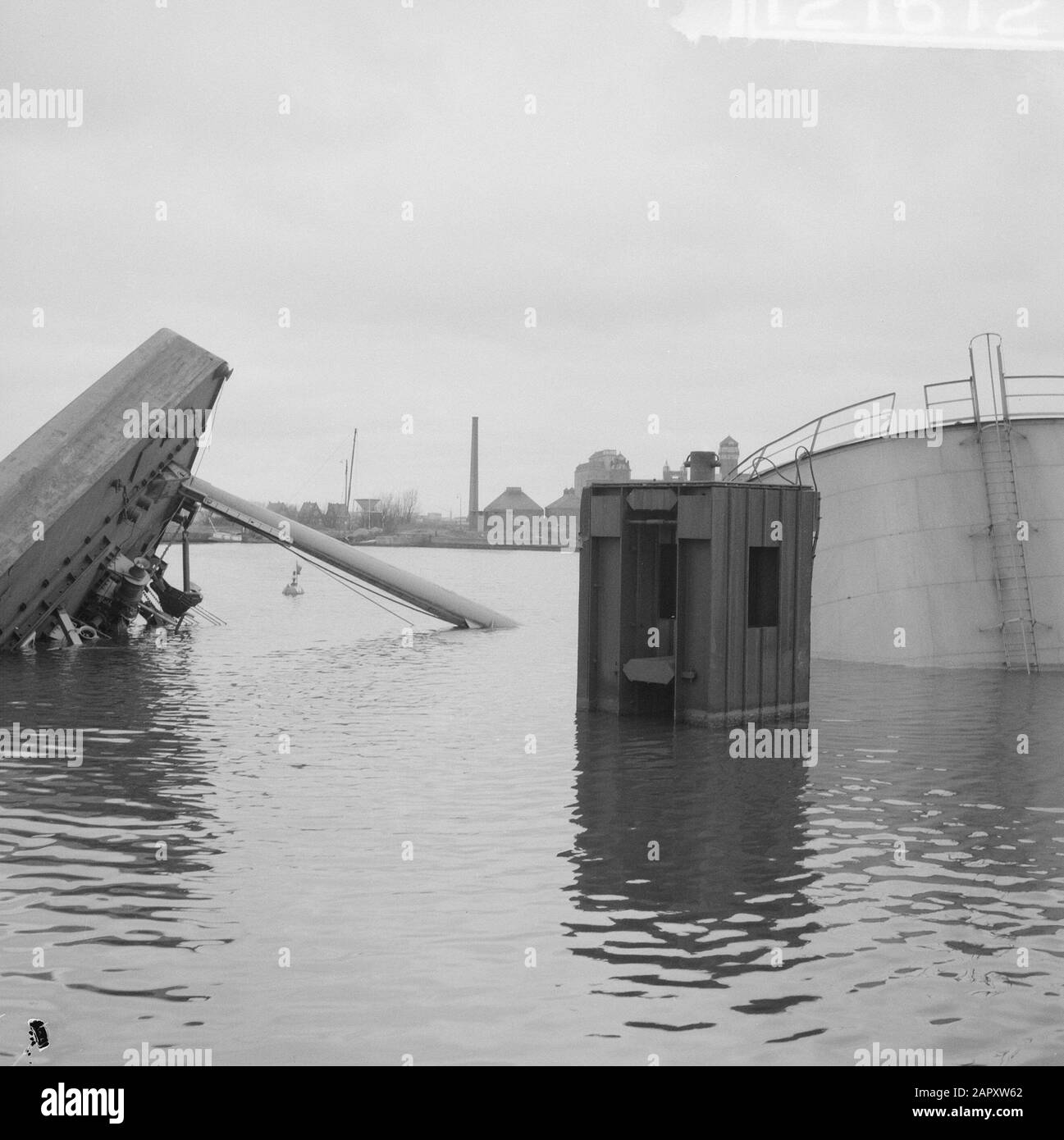 Floating container with petroleum tank wrapped in petroleum port Date ...