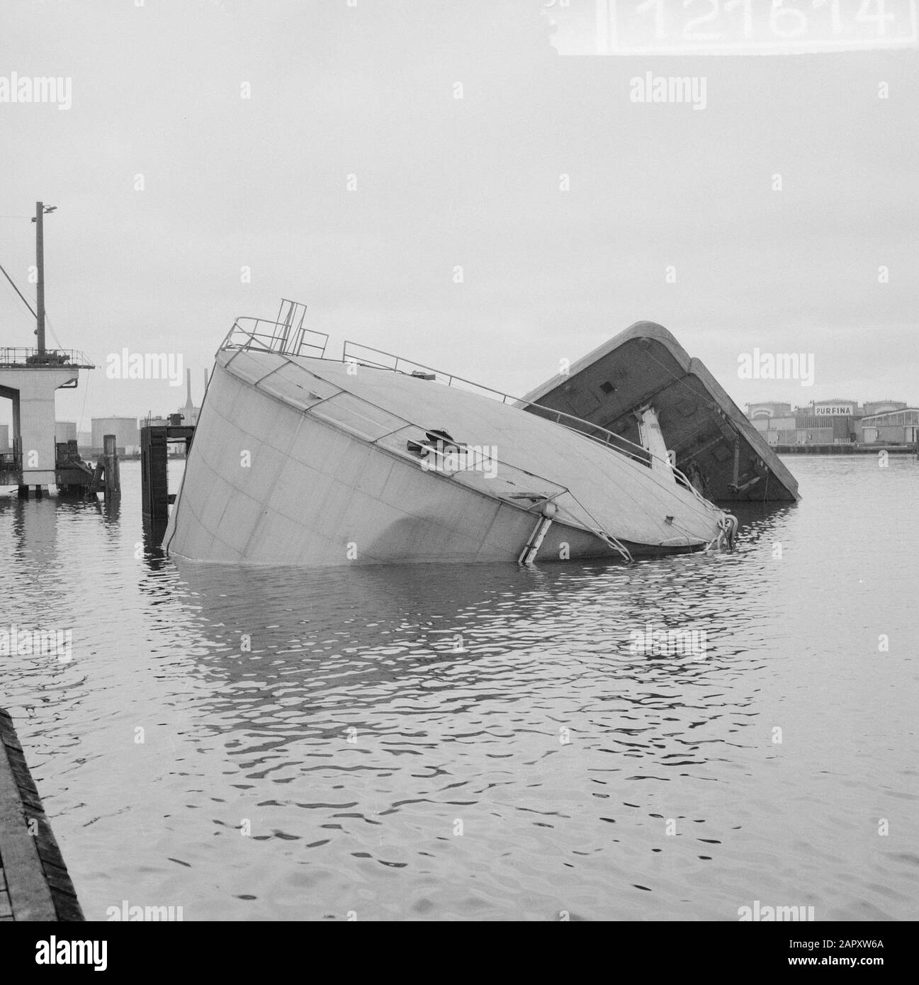 Floating container with petroleum tank wrapped in petroleum port Date ...