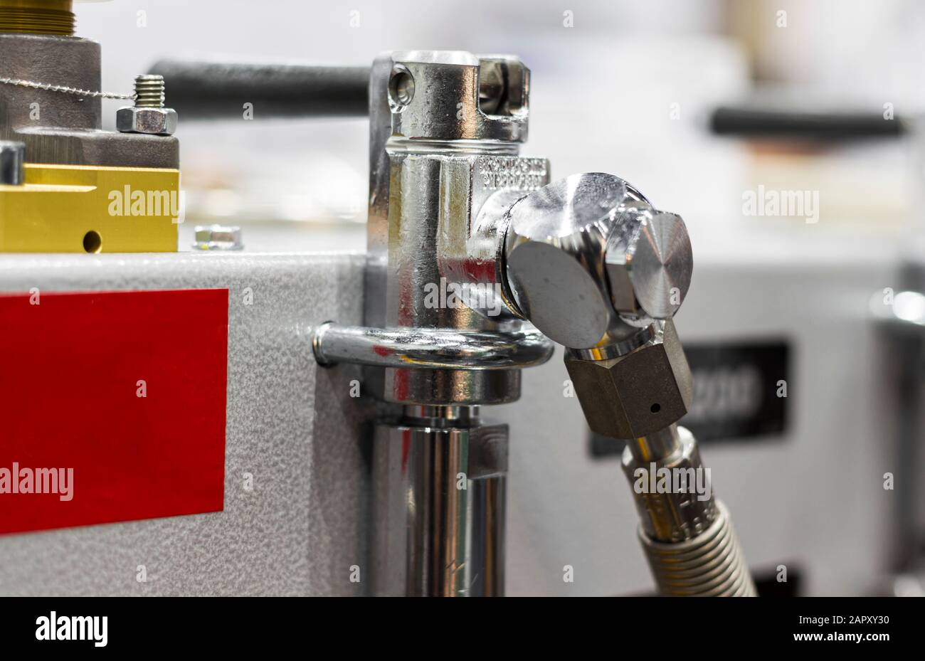 metal joint of air compressor equipment ; use for diving tank ...