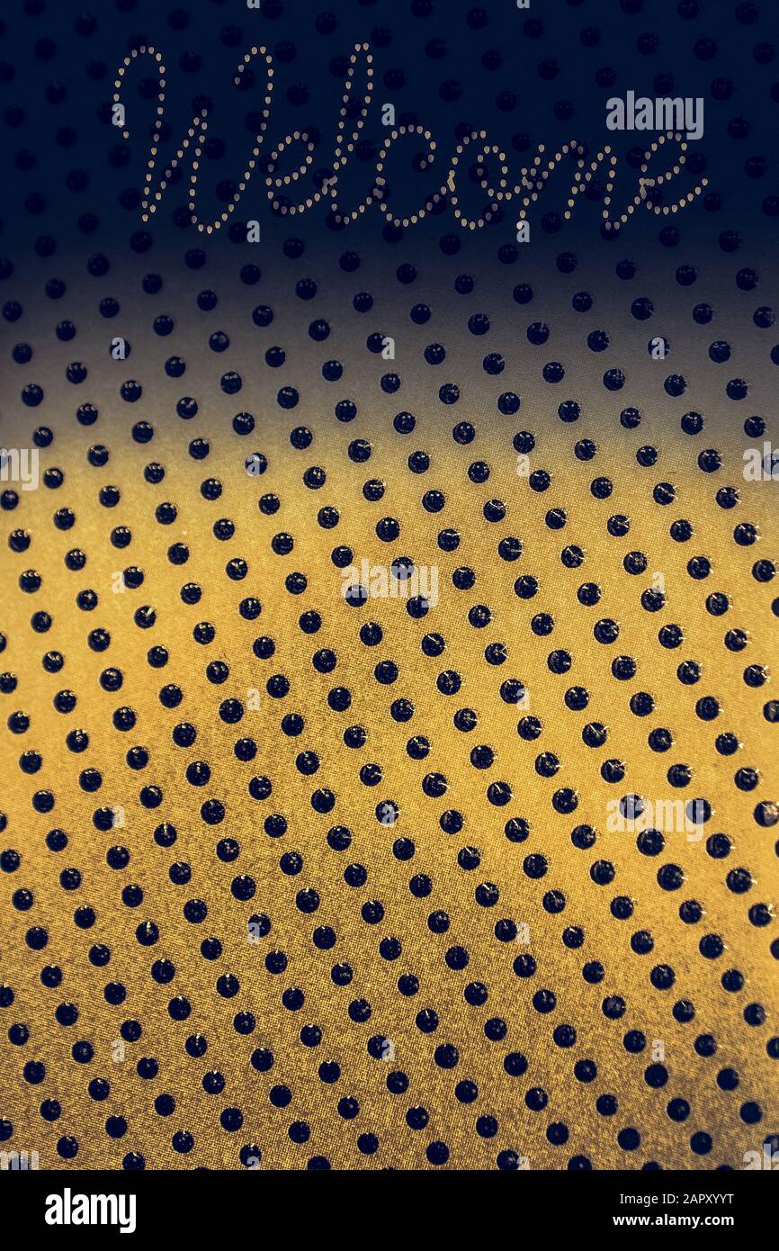 Welcome text wording on a background for business concept Stock Photo ...