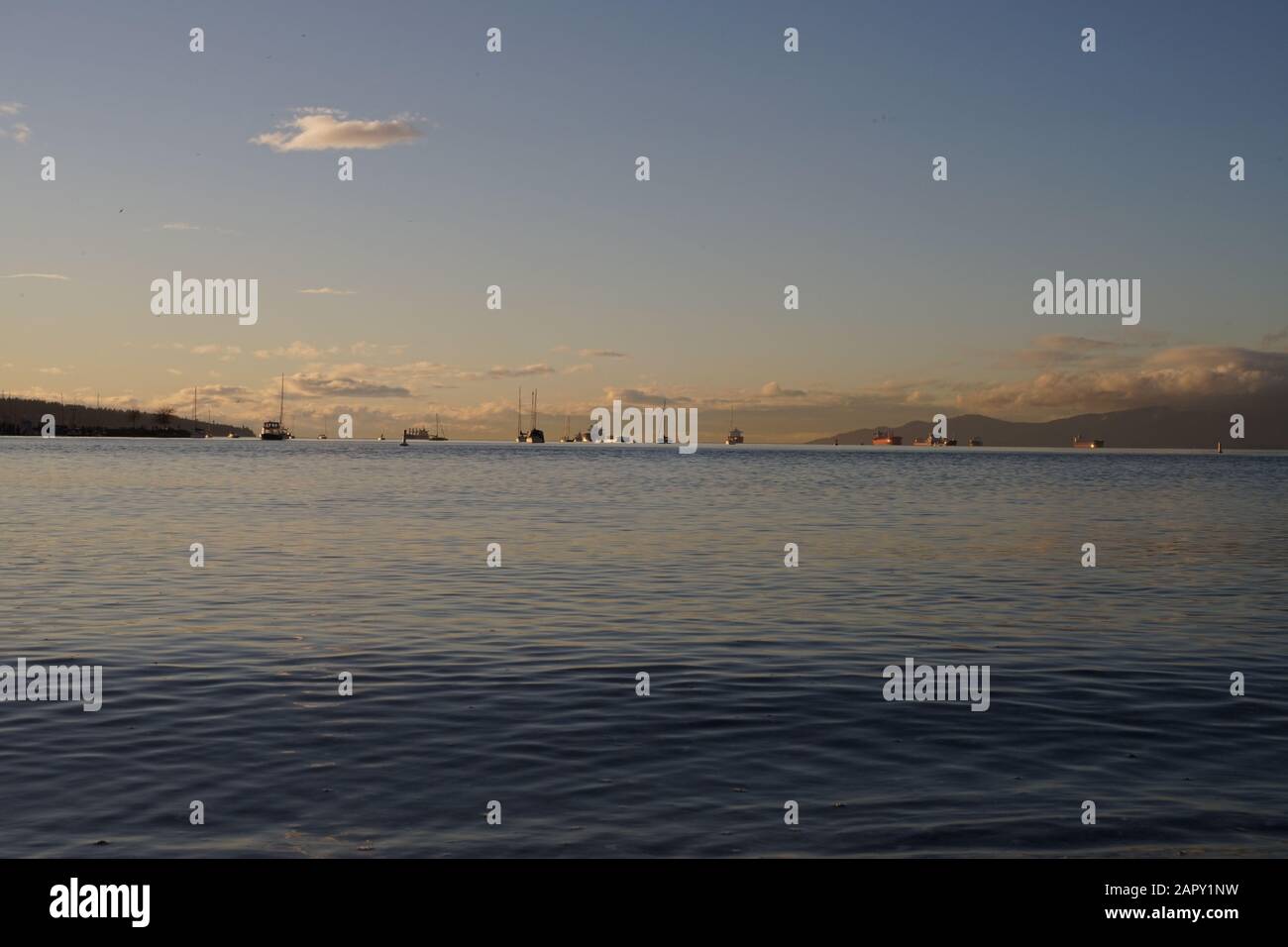 Container ship english bay hi-res stock photography and images - Alamy