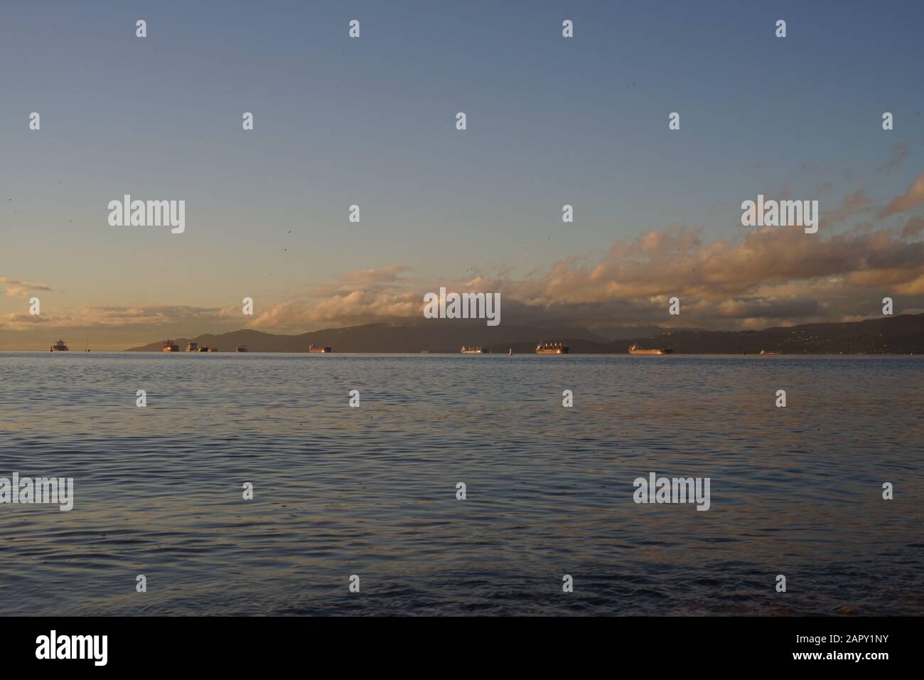 Container ship english bay hi-res stock photography and images - Alamy