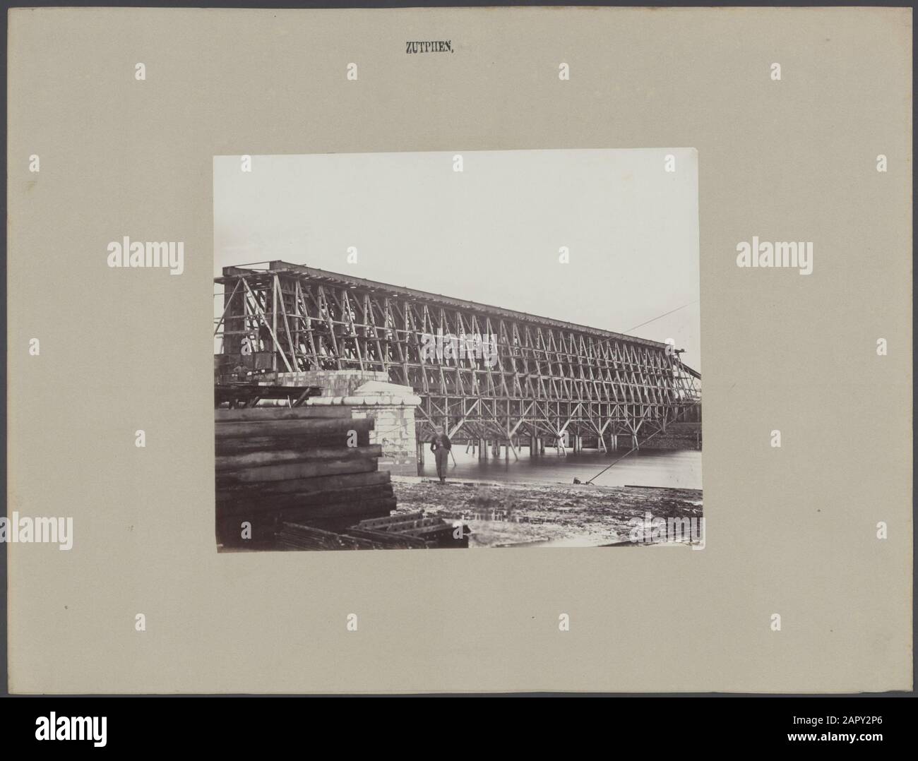 View of the bridges under construction; bridges; bridges; railway ...
