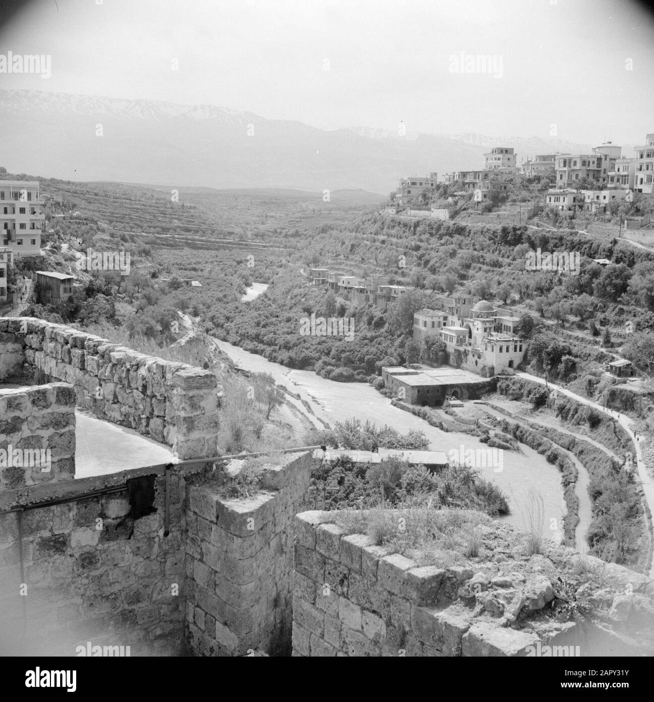 Middle East 1950-1955: Lebanon View from the fortification, the citadel ...