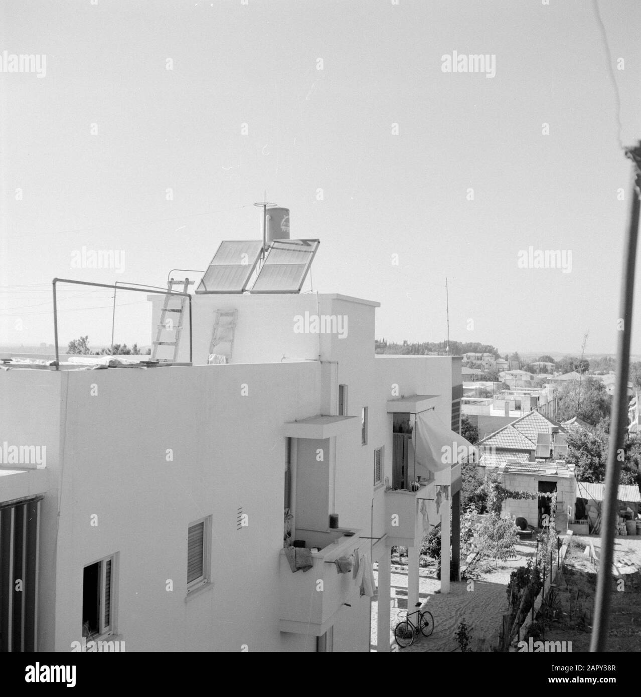 Solar panels on the roof of a dwelling for heating water Date: January ...