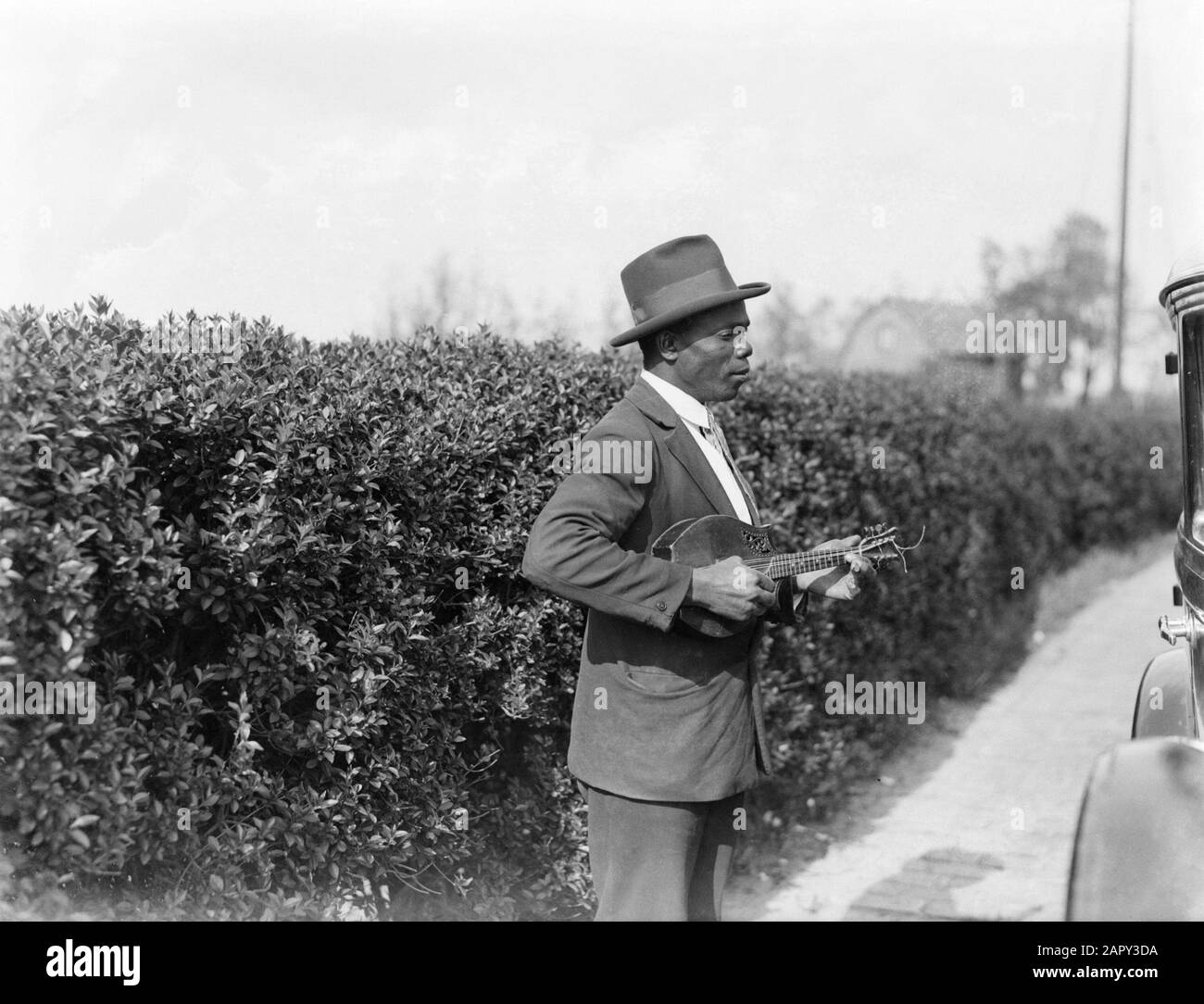 Black man with a mandolin hi-res stock photography and images - Alamy