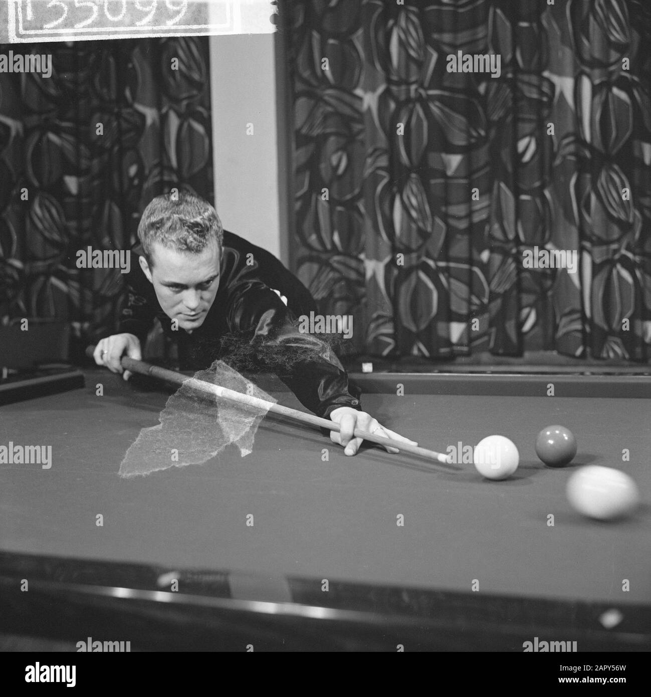 Dutch national championships billiards 47 1 Black and White Stock ...