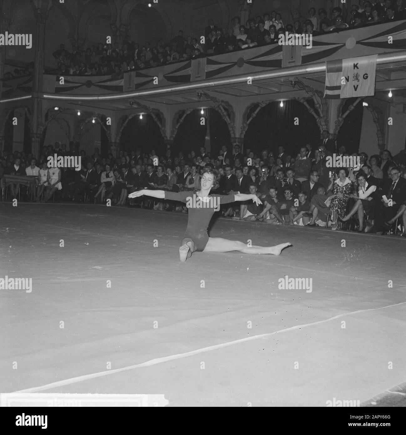 Women's Gymnastics Championships at Zoo in The Hague. Ria Rietveld-van ...