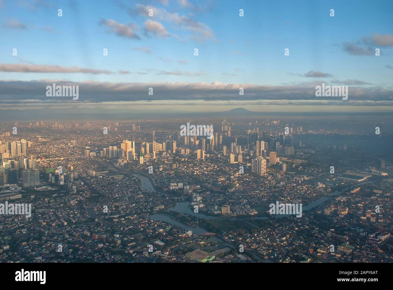 The city of Manila in the Philippines just after daybreak Stock Photo ...