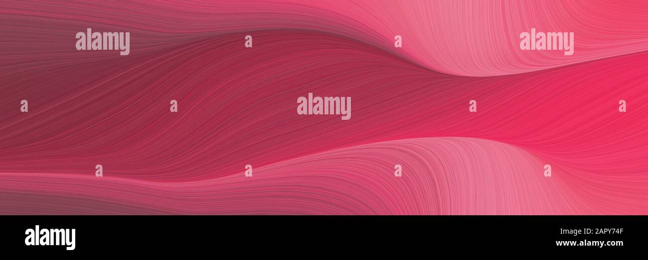 artistic designed horizontal banner with moderate red, pale violet red ...