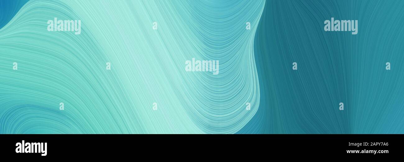 modern designed horizontal banner with medium aqua marine, teal blue ...