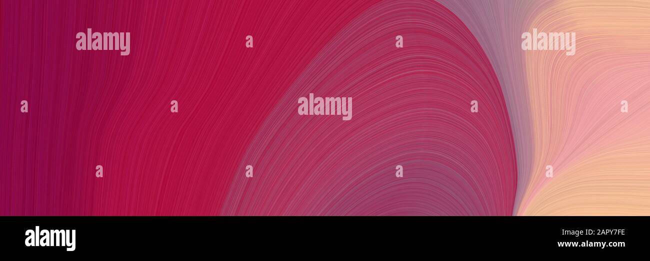 modern horizontal banner with dark moderate pink, burly wood and ...