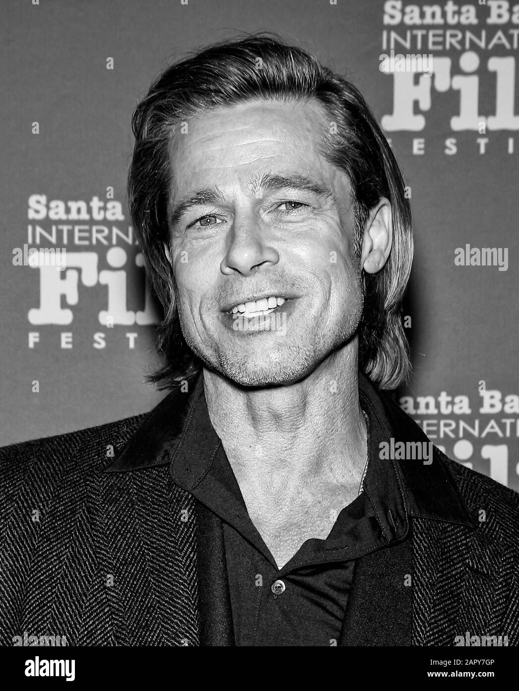 Santa Barbara, CA - Jan 22, 2020: Brad Pitt attends the 35th Annual ...