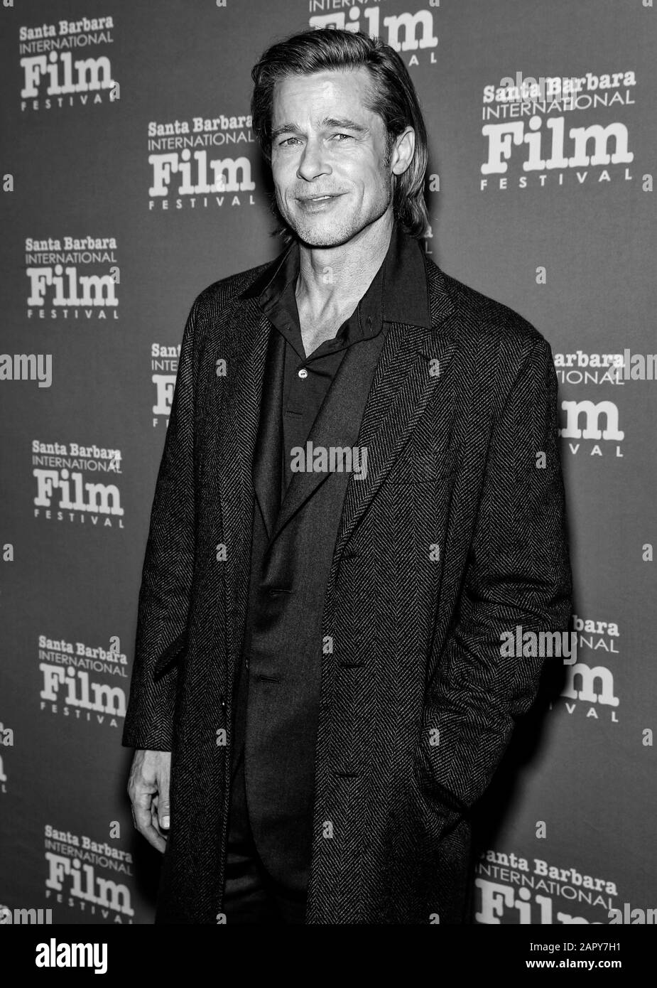 Santa Barbara, CA - Jan 22, 2020: Brad Pitt attends the 35th Annual ...